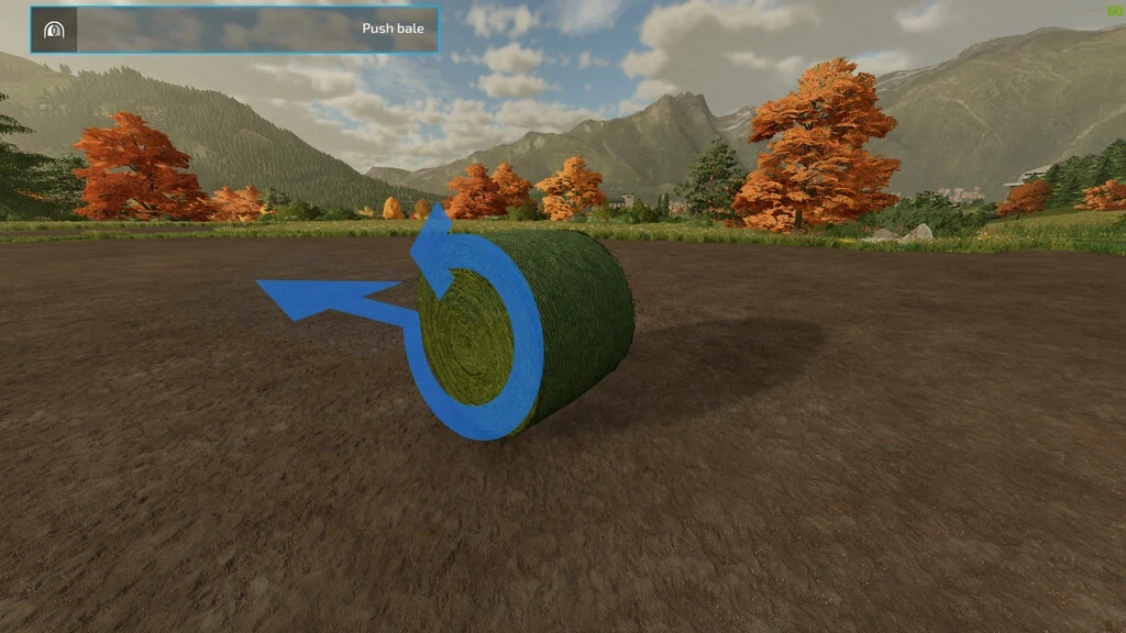 Push Round Bales v 1.1 - FS 22
