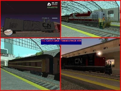 Canadian Trains Pack v 2 - GTA: SA