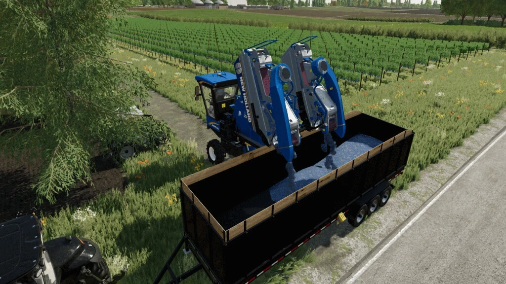 30' Flatbed Autoloading Bale Trailer v 2.0.1 - FS 22