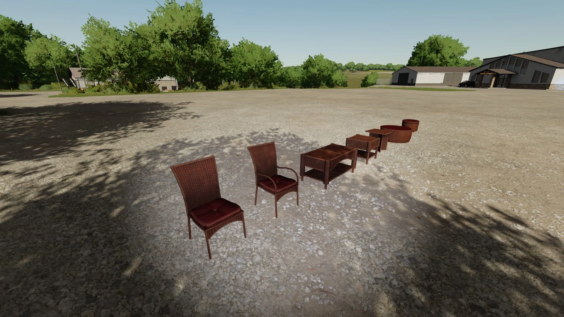 FS22 Wicker Patio Set v 1.0 - FS 22