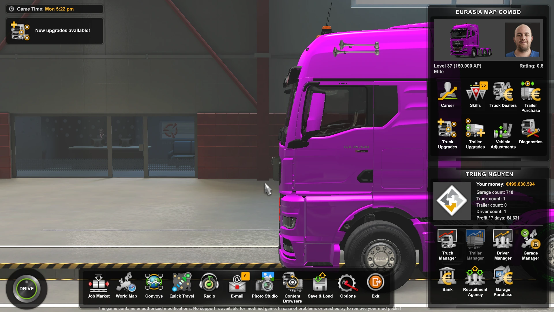 Profile EurAsia Map Combo v1.0 - ETS 2