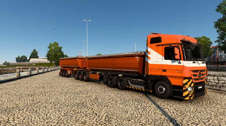 Double Dumper Trailer For TruckersMP v1.1 1.1 - ETS 2