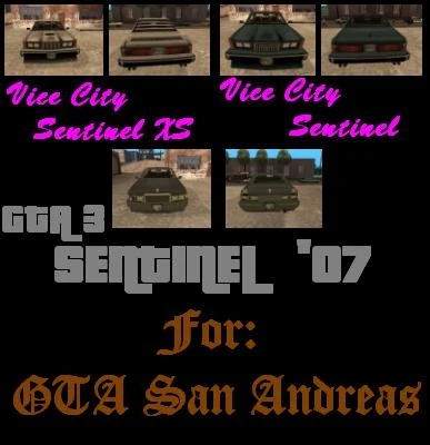GTA Sentinel Carpack - GTA: SA