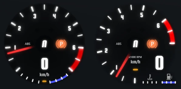 Enhanced Tachometer for Parking Lights 1.0 - BeamNG.drive