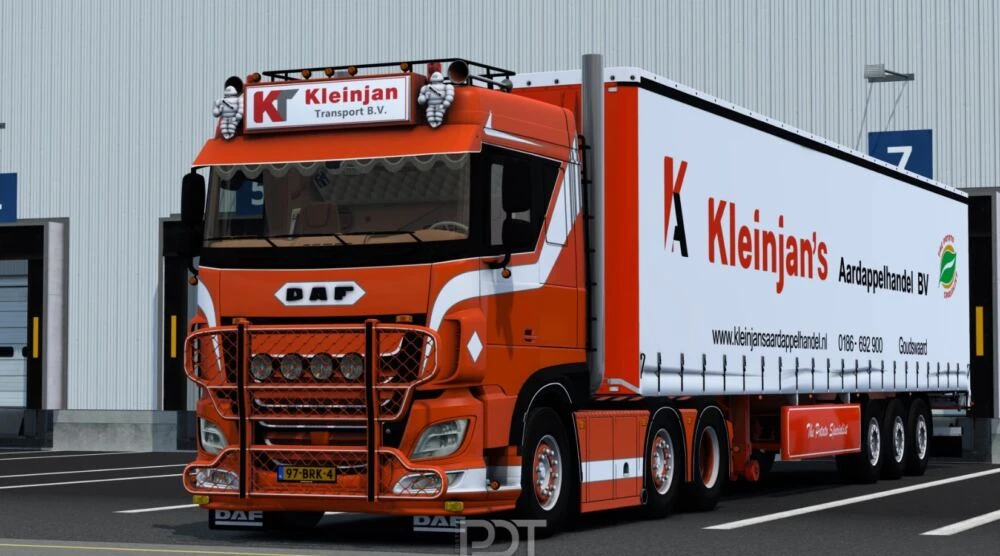 DAF XF106 530 + Trailer "Kleinjan Transport" 1.47 - ETS 2