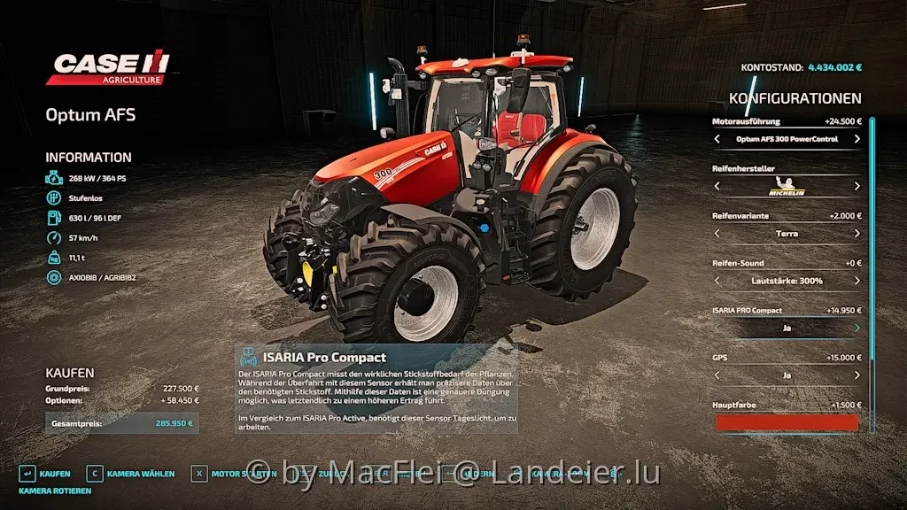 Case IH Optum AFS Power Control v 1.11 - FS 22