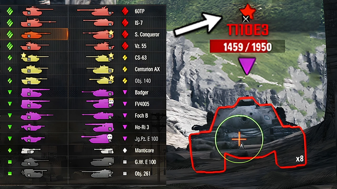 ICON HUD - Upgrade (Map, Icon, Colors icon...) VERSION 2 - 1.22++ - WoT