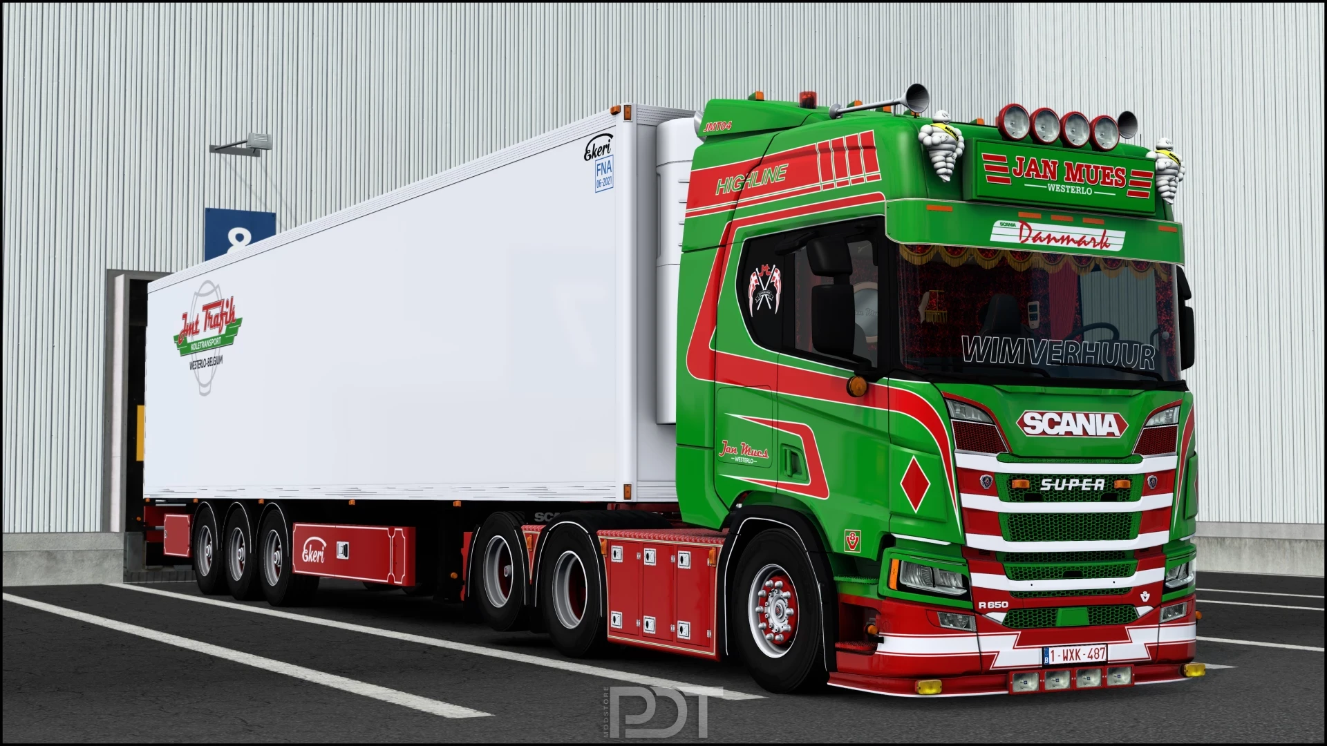 Scania R650 + Trailer "Jan Mues" v7.0 - ETS 2