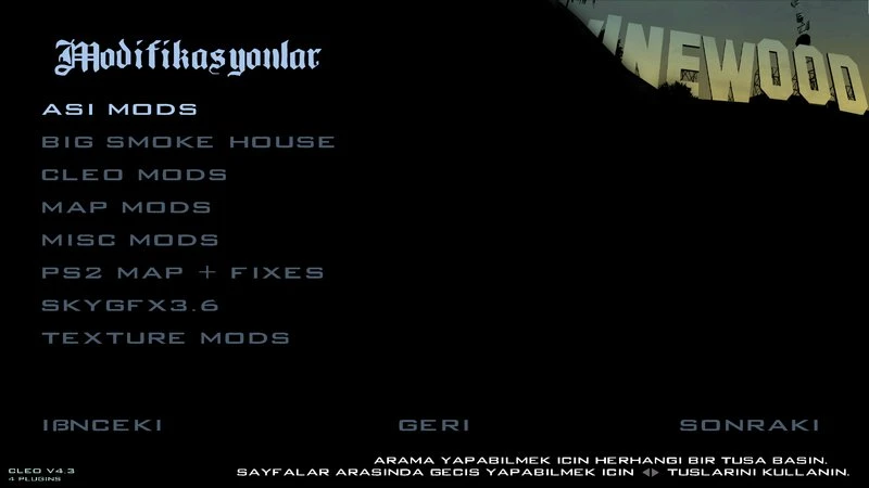 ModLoader 3.0.8 Turkish Localization Pack - GTA: SA
