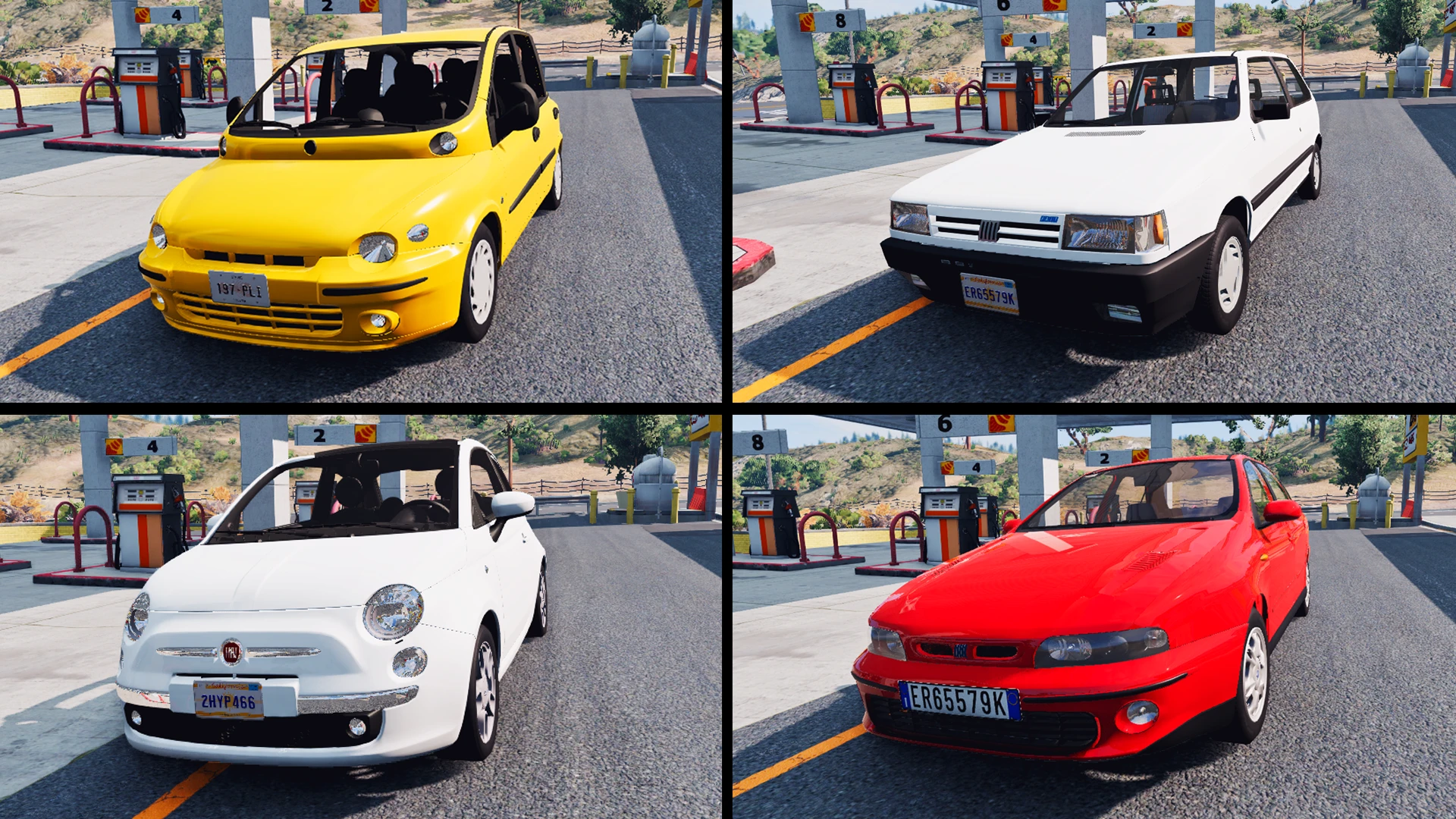 Fiat Car Pack 1.0 - BeamNG.drive