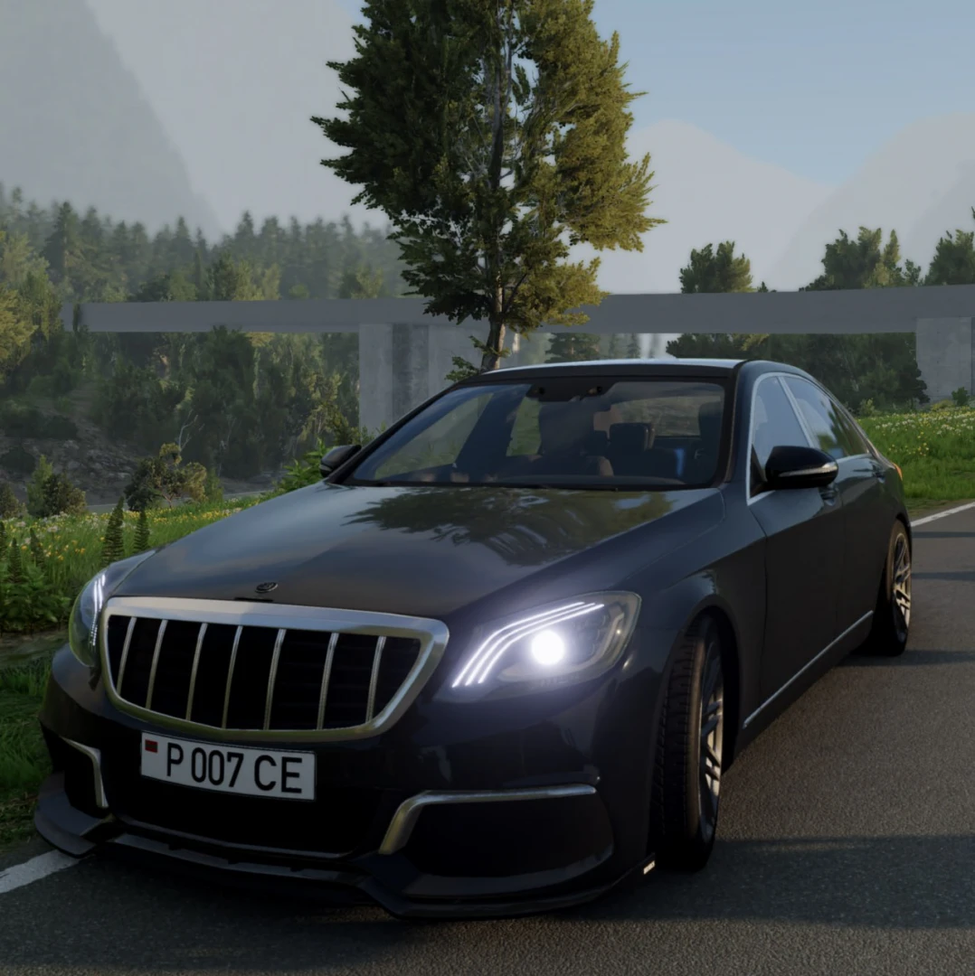 Mercedes Benz S Class (W222) [PBR Optics] - BeamNG.drive