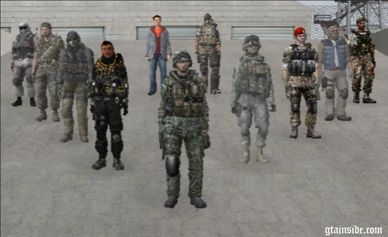 COD5 Resurrection Skins Pack 2 - GTA: SA