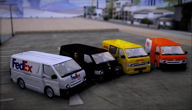 2006 Toyota Hiace Cargo Van Pack - GTA: SA