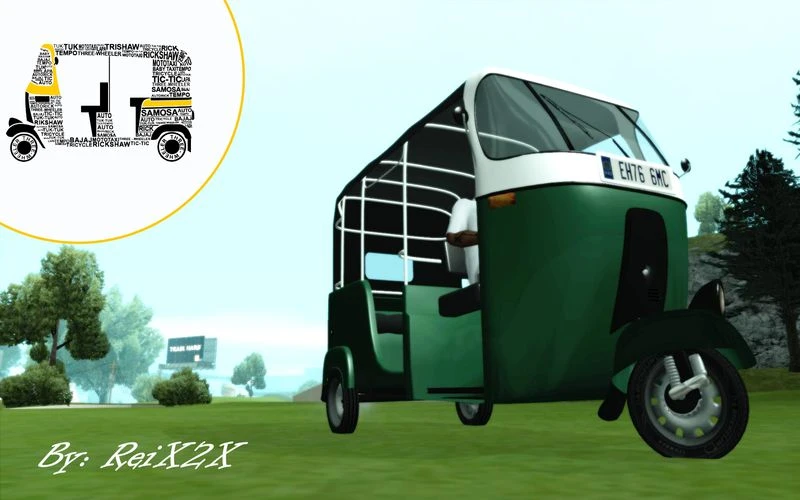 Indian Auto Rickshaw Tuk-Tuk - GTA: SA