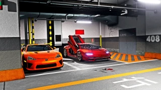 Kamurocho Underground Car park Showroom 4 - BeamNG.drive