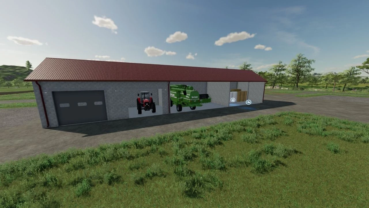 Garage with bale storage v 1.0 - FS 22