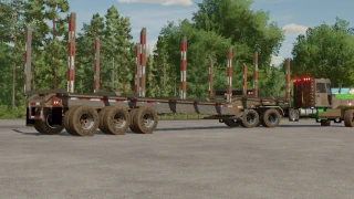 Lizard 53 Foot Tridem Log Trailer v 1.0 - FS 22