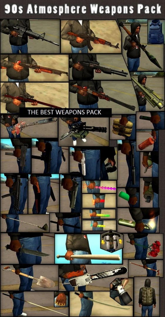 Atmosphere Weapons Pack v 4.3 Mipmap - GTA: SA