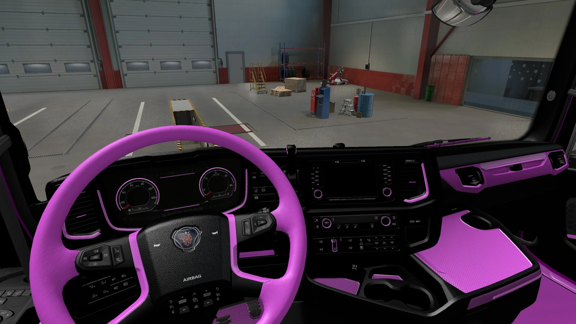Pink Interior for Scania S & R 2016 1 - ETS 2