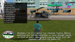 New Cheat Menu 1 - GTA: Vice City
