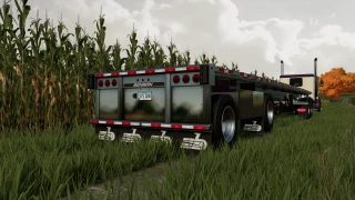 Benson 48ft Flatbed trailer Autoload v 1.0.9 - FS 22