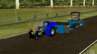 Blue Modified Pulling Tractor v 1.0 - FS 22