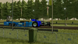 Blue Modified Pulling Tractor v 1.0 - FS 22