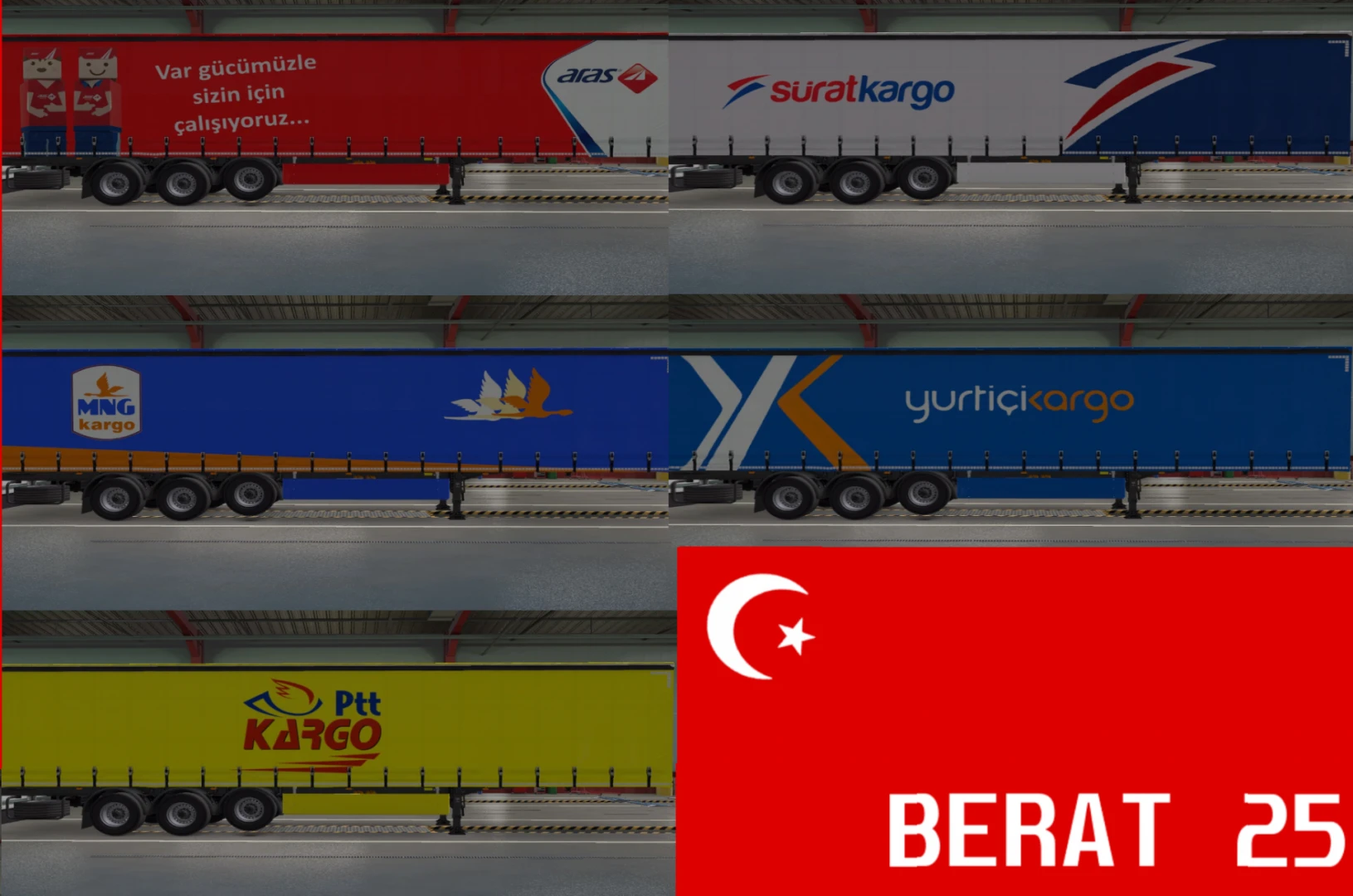Türk Kargo Firmaları Dorseleri 1.0 - ETS 2