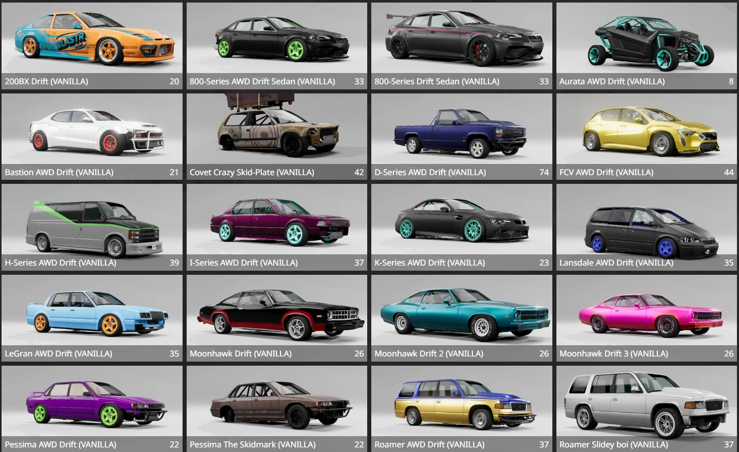FallGems Drift Pack 0.1 - BeamNG.drive