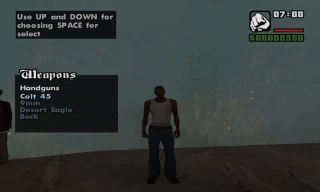 New Weapons Menu - GTA: SA