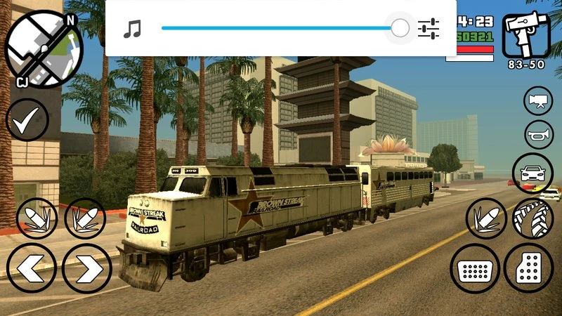 Trains On The Road Mod For Android - GTA: SA