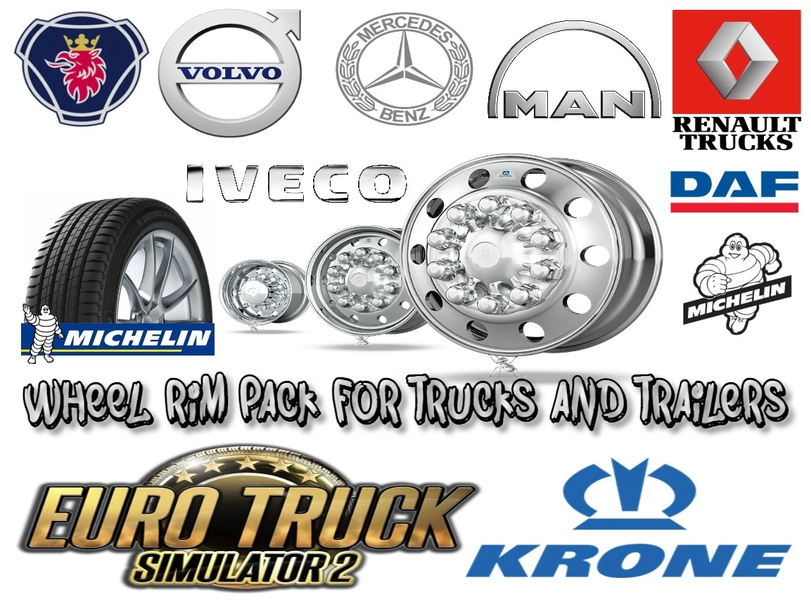 Wheel Rim Pack for Trucks and Trailers 3 - ETS 2