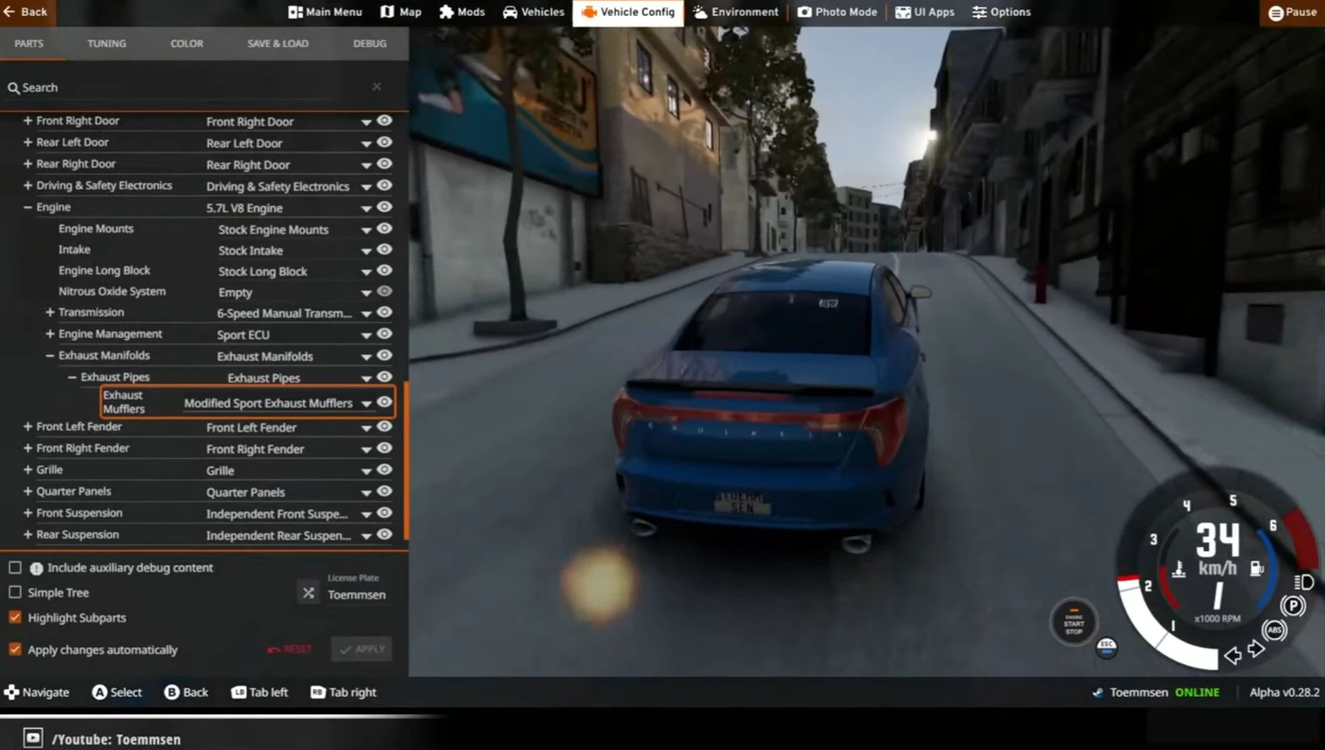 Mod Backfire/Afterfire (now customizable) For Beamng Drive 0.30.x 0.30 ...