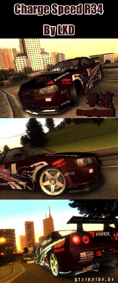 NISSAN Skyline GT-R R34 ChargeSpeed - GTA: SA