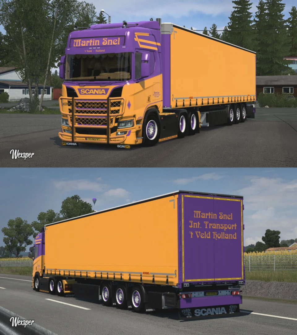 Scania R & S Martin Snel Skin Pack 1.0 - ETS 2