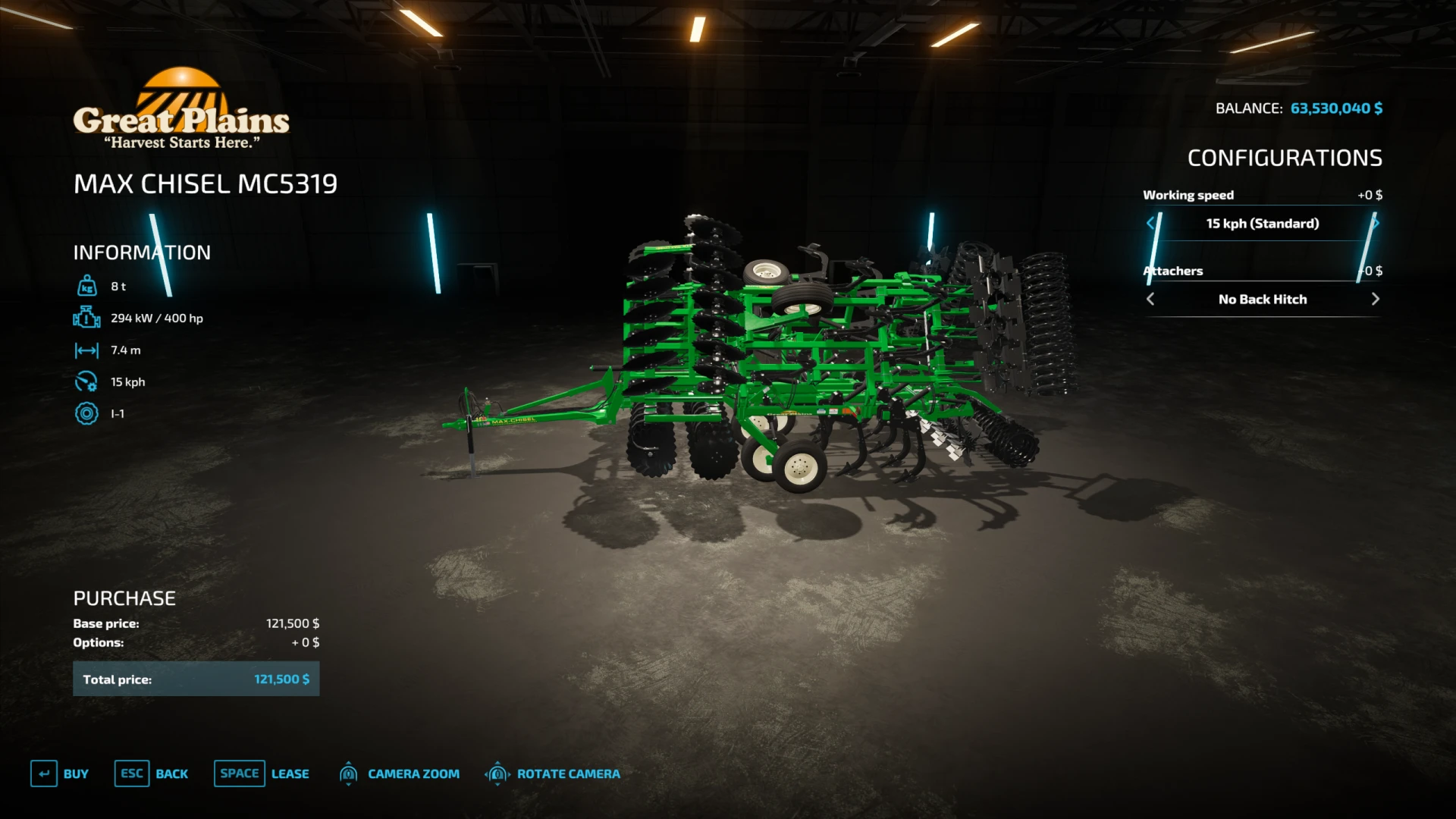 Great Plains Max Chisel MC5319 Edited 1.0.0 - FS 22