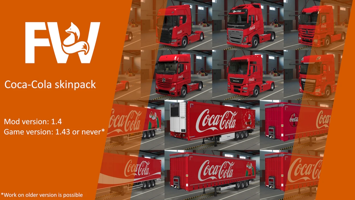 Coca-Cola Skinpack by Mr.Fox 1.4 - ETS 2