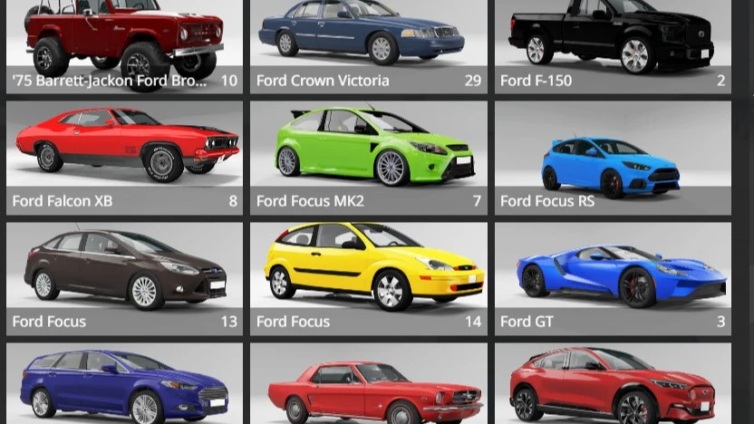 ford car pack - BeamNG.drive Search - ModLand.net