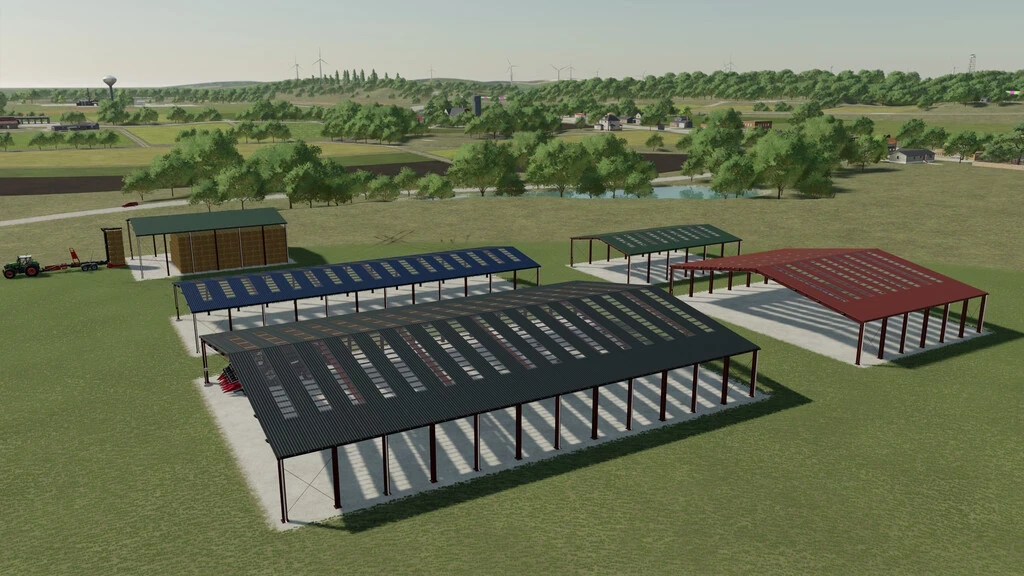 Open Sheds Pack v 1.0 - FS 22