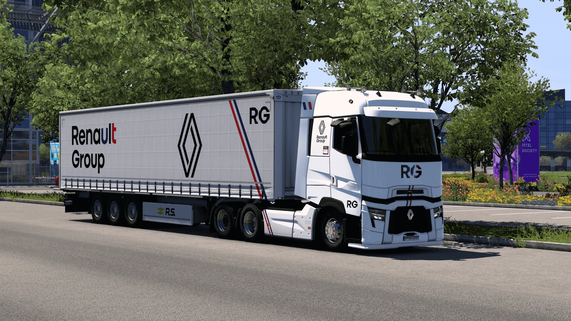 Renault Group Skins (Trailer and Renault T truck ) V1 - ETS 2